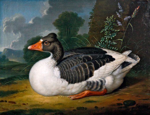A Goose in a Landscape by Jacob Samuel Beck