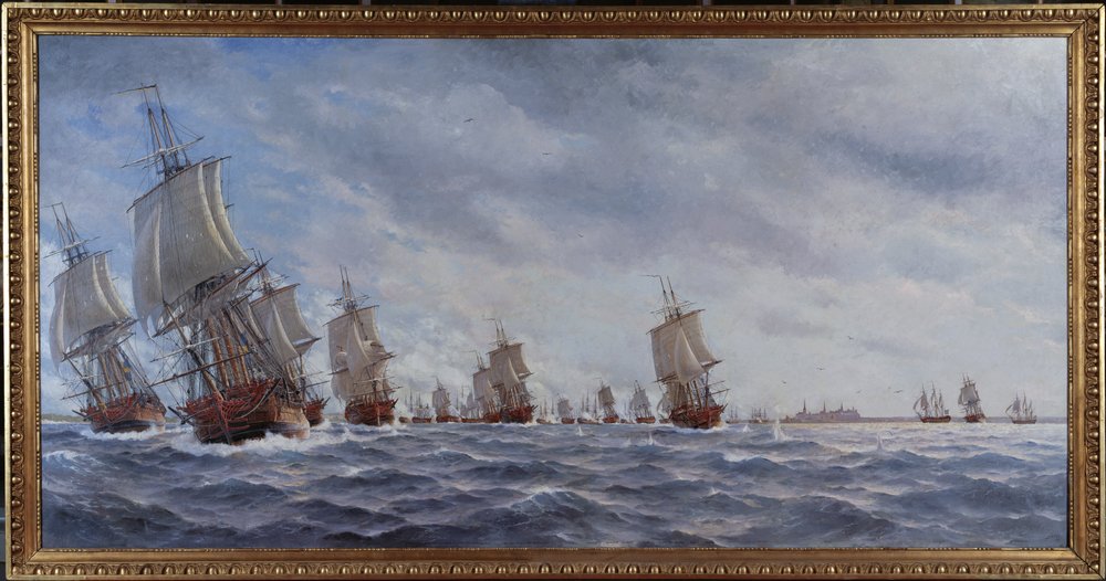 The Naval Battle of Reval on 13 May 1790 by Jacob Hagg