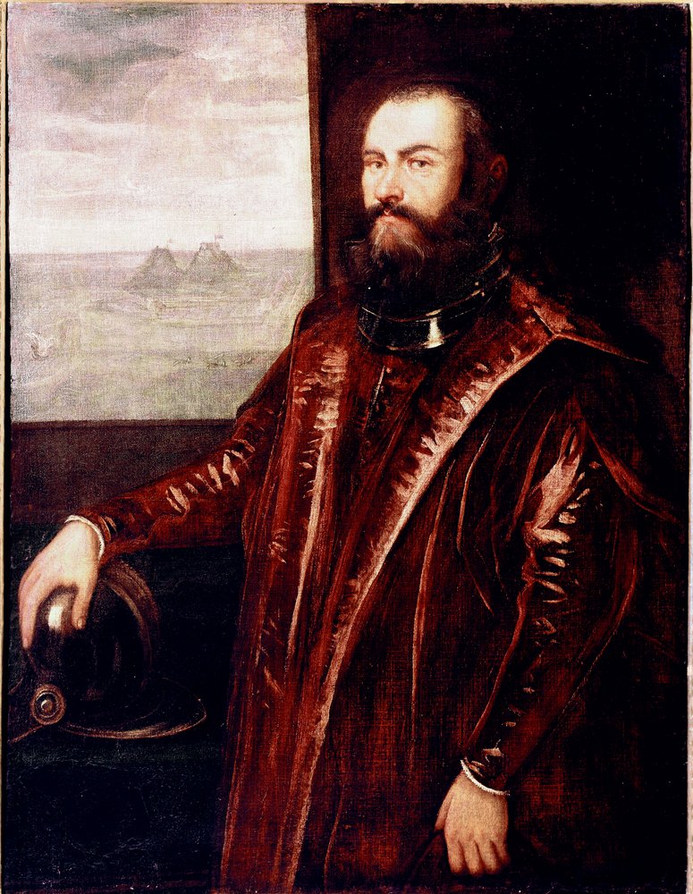 Portrait of Venetian Admiral by Jacopo Robusti Tintoretto
