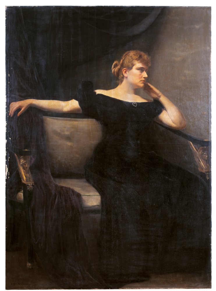 Portrait of the Marquise de Tallenay (oil on canvas)