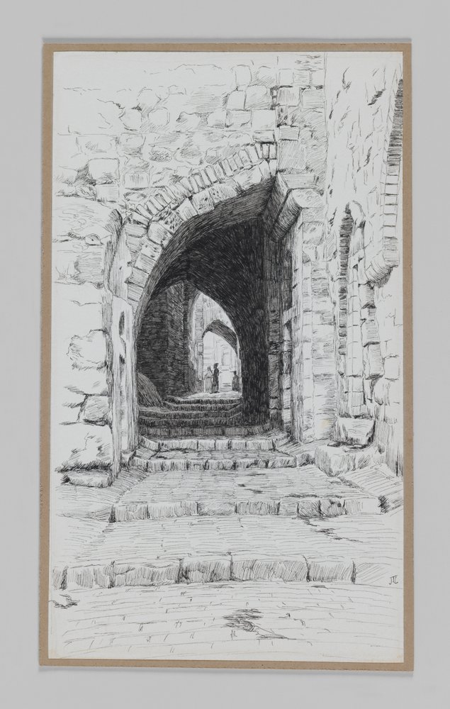 A Street in Jerusalem, illustration from The Life of Our Lord Jesus Christ