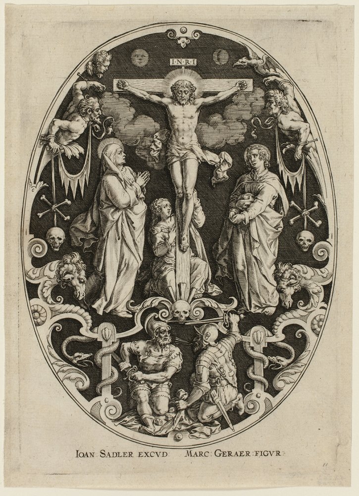 Crucifixion, from Passion of Christ by Jan Sadeler I
