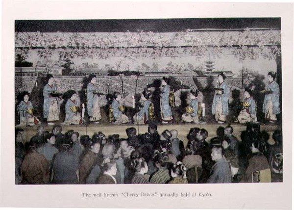 The well-known 'Cherry Dance' annually held at Kyoto, c.1880