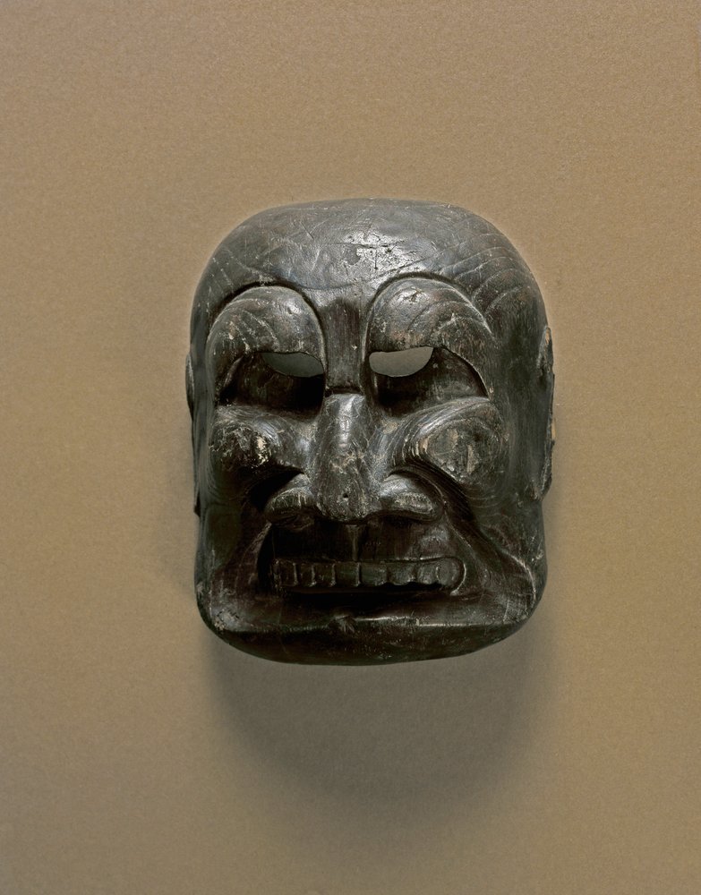 Kyogen theater mask by Japanese School: Buy fine art print