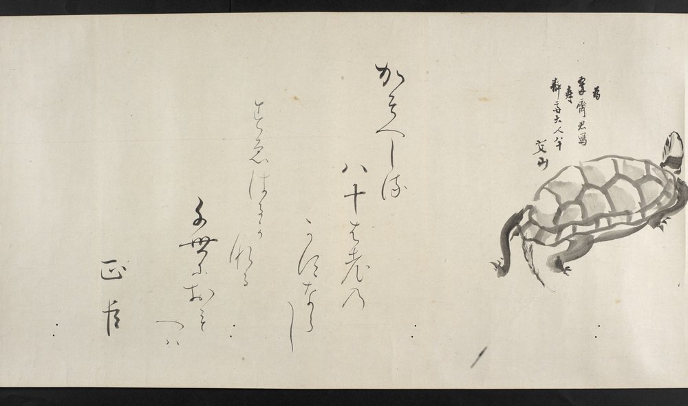 A tortoise, from Yoshida Seisai by Japanese School