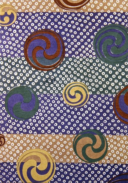 Yin Yang design for fabric, end nineteenth century