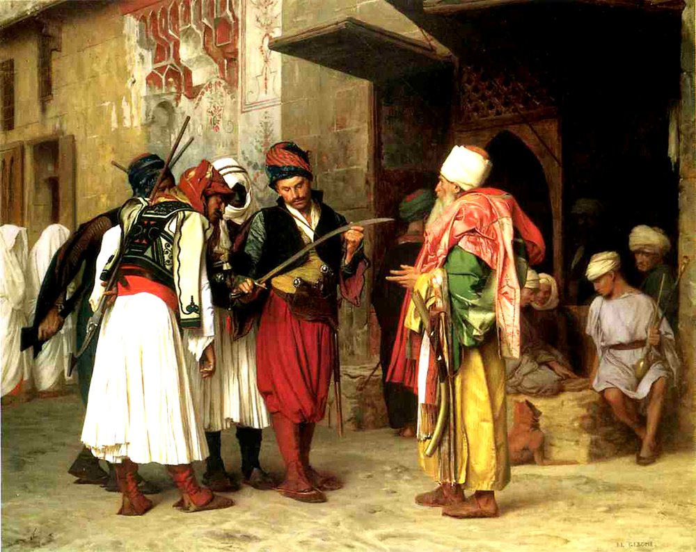 Old Clothes Merchant, Cairo by Jean Leon Gerome