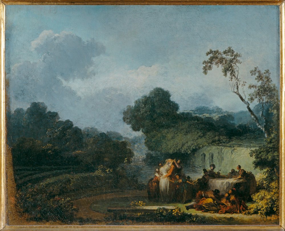 Blind man's buff by Jean Honore Fragonard: Fine art print