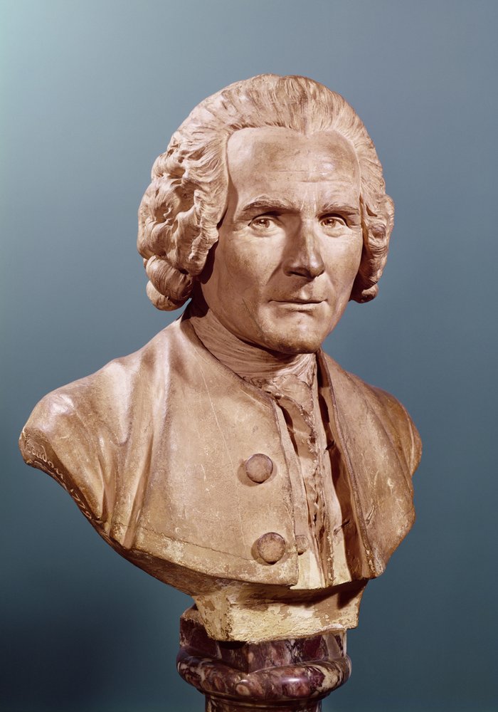 Bust of Jean-Jacques Rousseau by Jean-Antoine Houdon