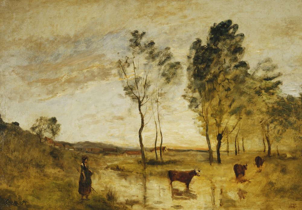 The Ford; Cows on the Edge of a Ford