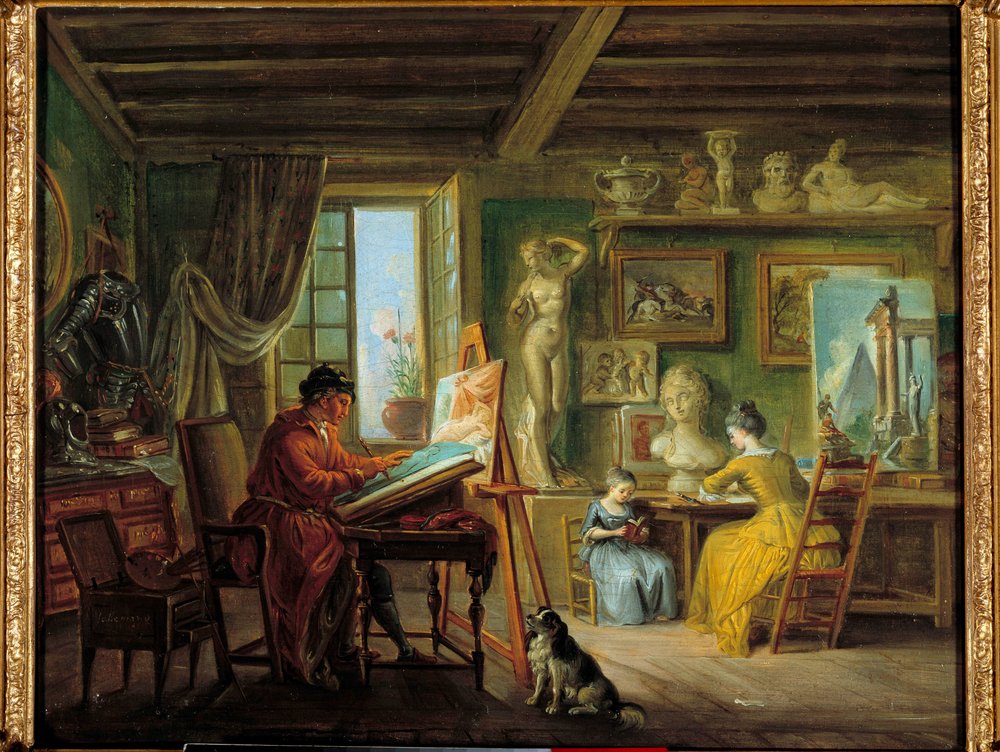 The Painter's Workshop by Jean Baptiste Lallemand