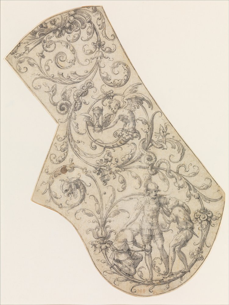 Design for the Right Pauldron of a Parade Armor