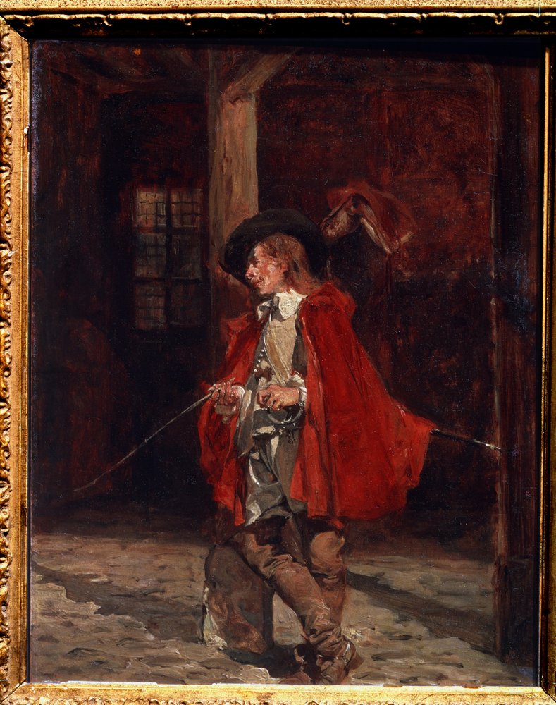 Bretteur in a Red Cloak by Jean Louis Ernest Meissonier