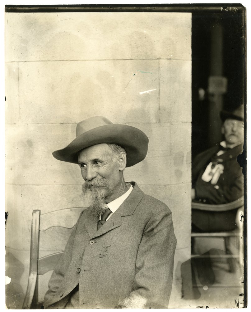 Man with hat, medal, c.1905-40 by Jessie Tarbox Beals