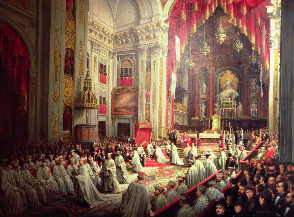 Investiture of King Alfonso XII as Grand Master of the Military Orders
