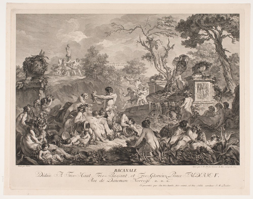Bacchanal by Johan Martin Preisler: Premium art reproduction