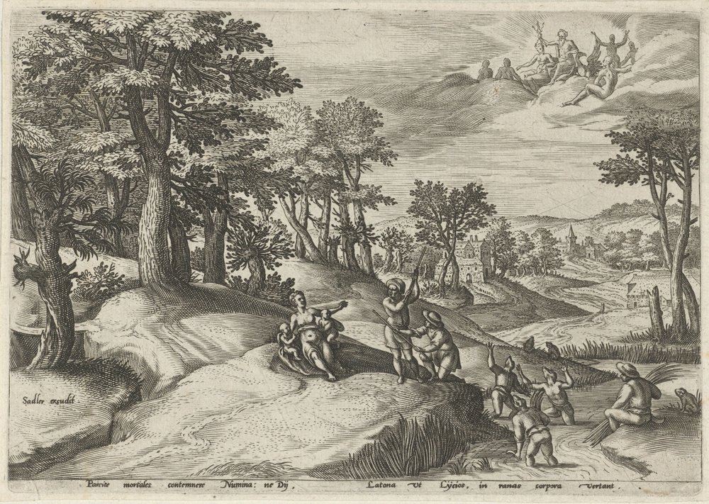 Leto (Latona) Turns the Lycians into Frogs (Landscapes with ...