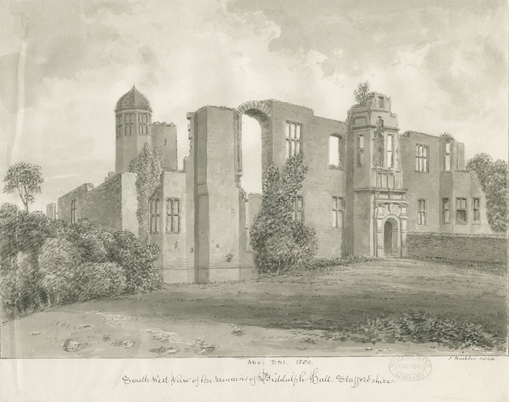 Biddulph Hall (old) by John Buckler: Buy fine art print