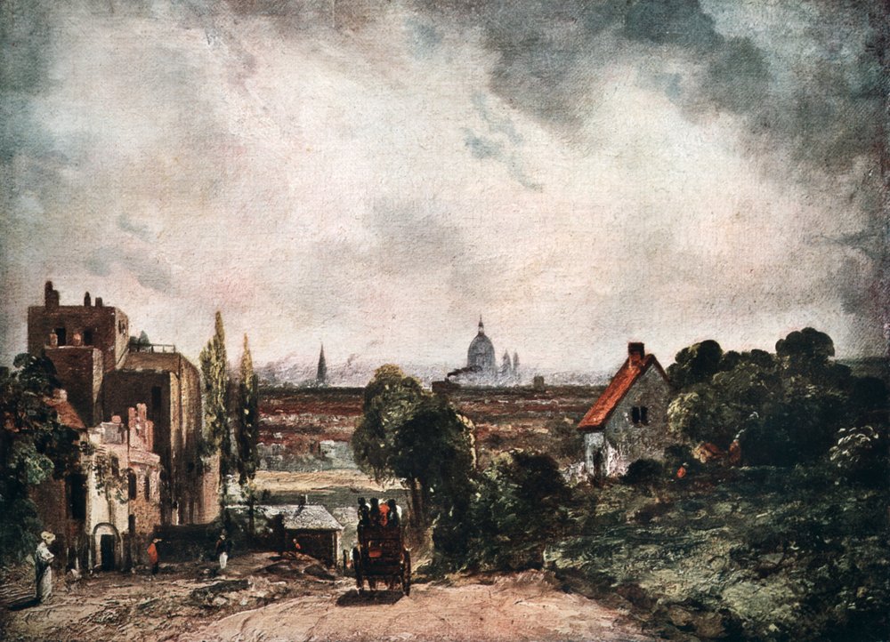 View of the City of London from Sir Richard Steele's Cottage, 19th century