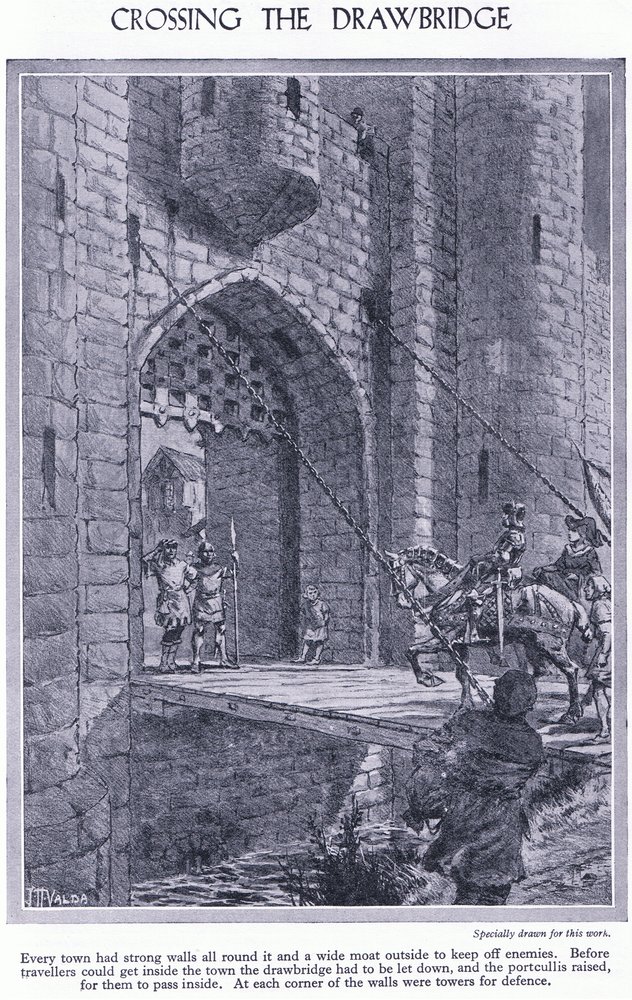 drawbridge over moat