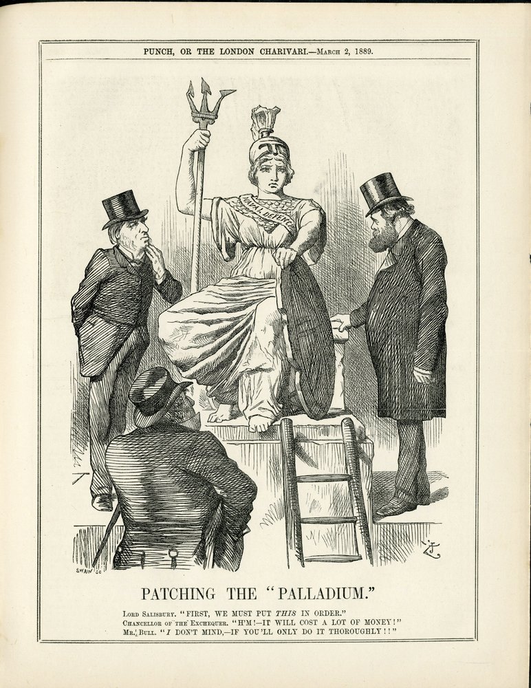 Illustration of John Tenniel in Punch by John Tenniel