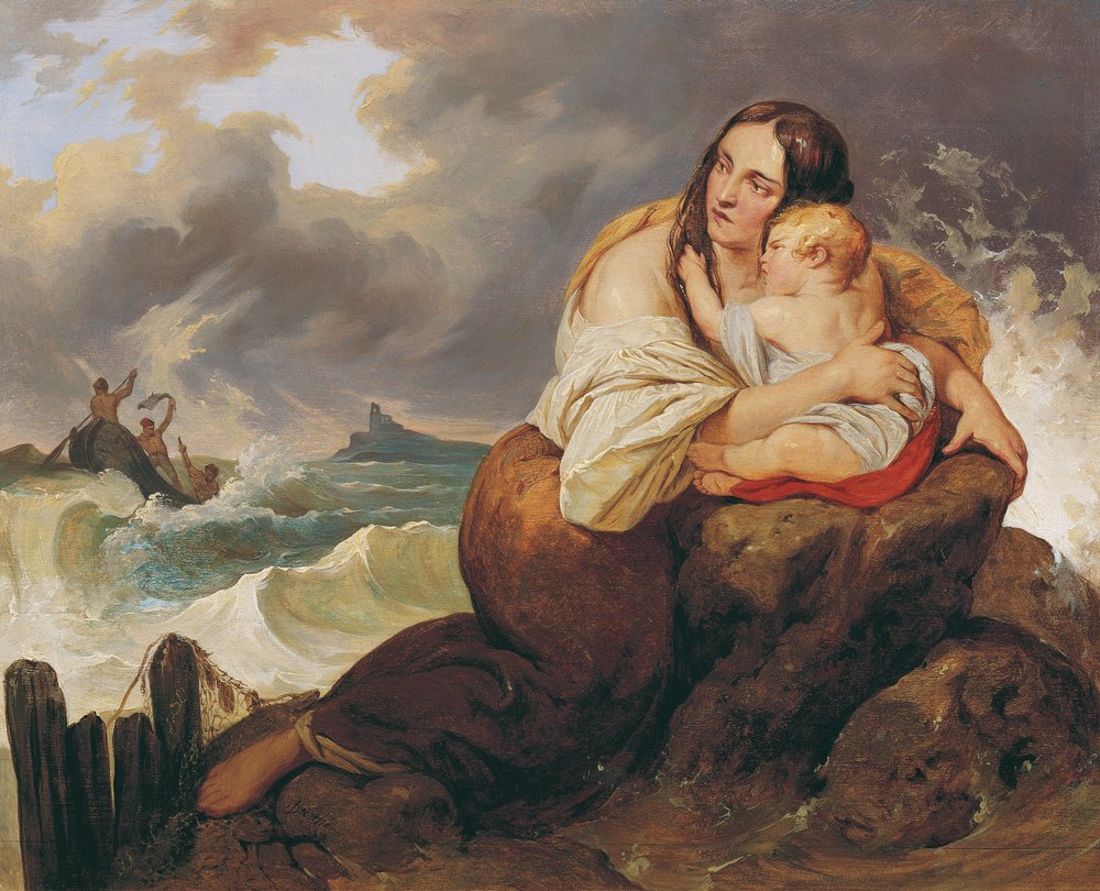 The Shipwrecked by Josef Danhauser: Buy fine art print