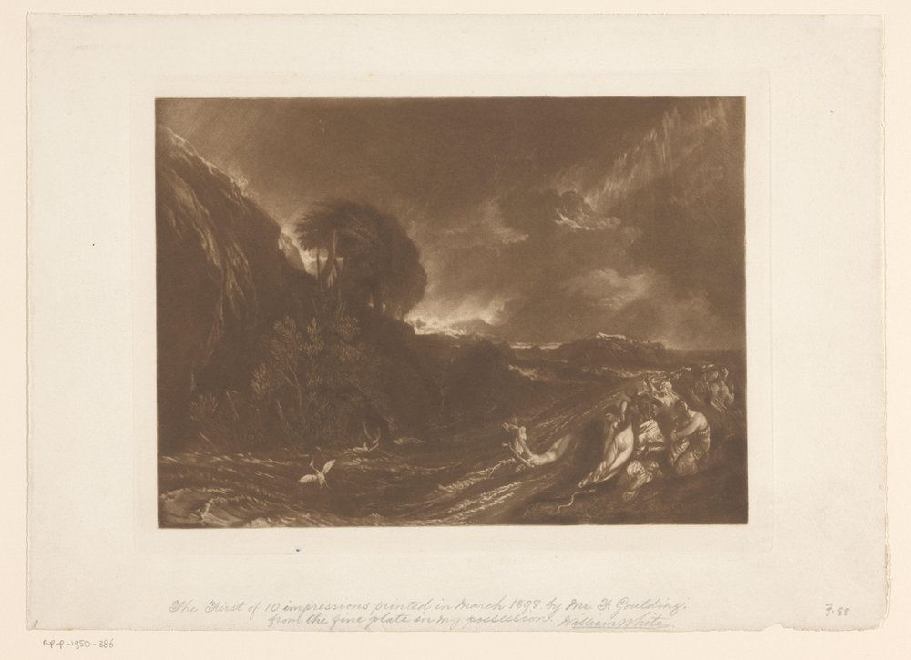 Stormy Landscape with Flood and Drowning People (The Deluge)