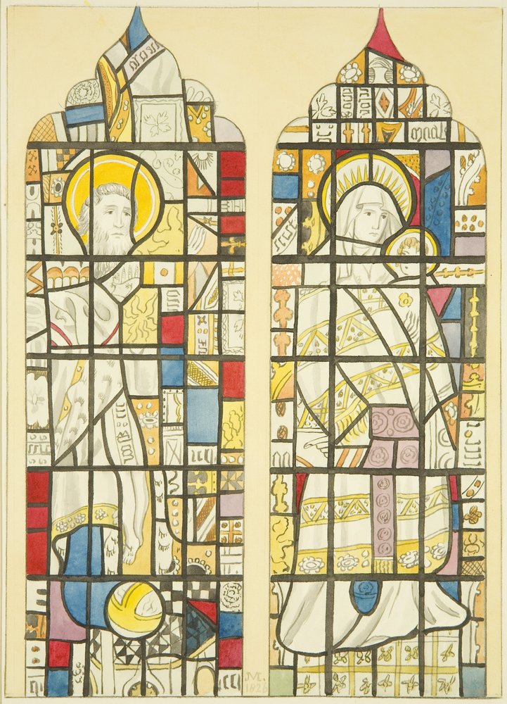 Stained glass in south window south transept of St Mary Redcliffe
