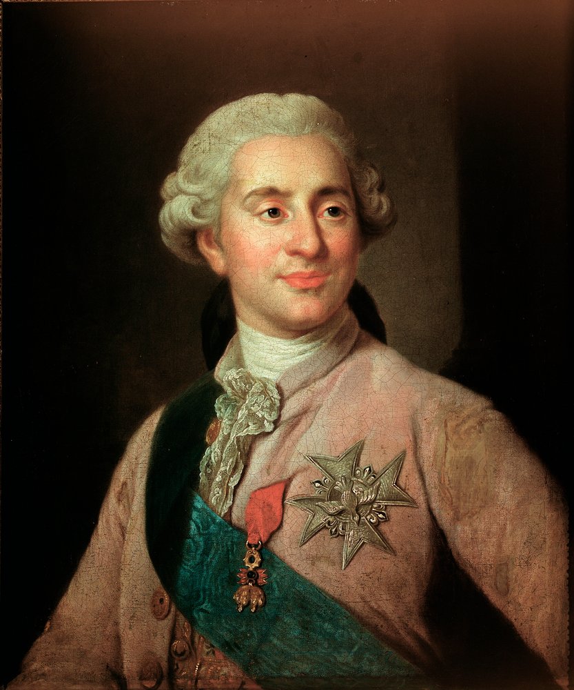 Portrait of Louis XVI (1754-1793) wearing the insignia of the Order of ...