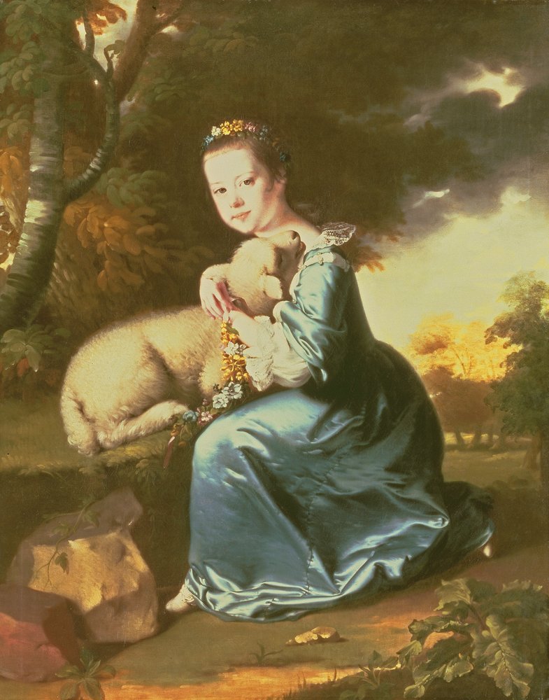 Miss Frances Warren, early 1760s by Joseph Wright of Derby