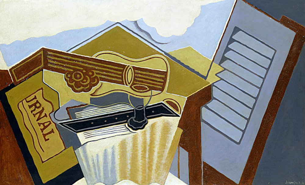 Still Life with a White Cloud by Juan Gris: Fine art print