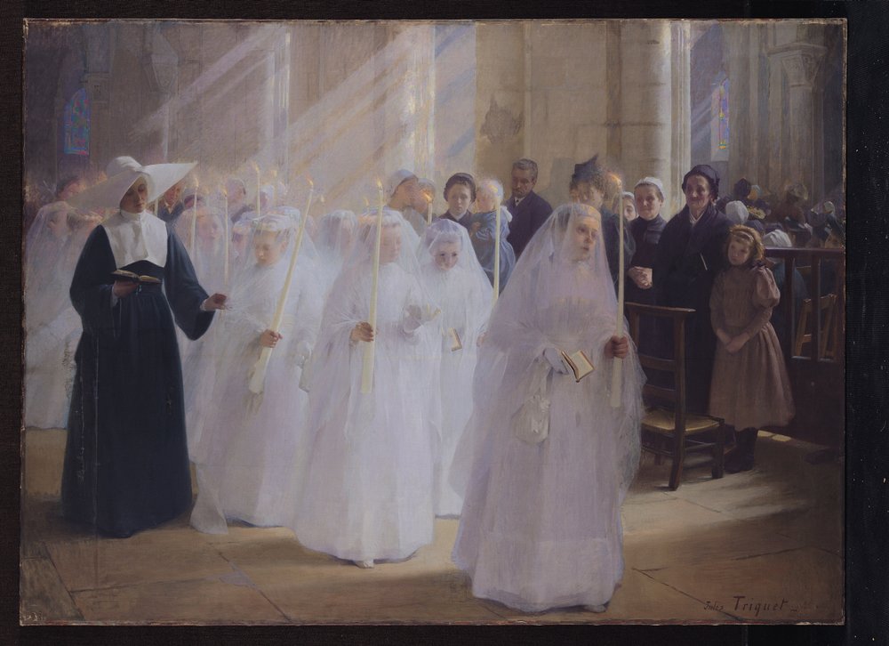 Solemn Communion by Jules Triquet: Buy fine art print