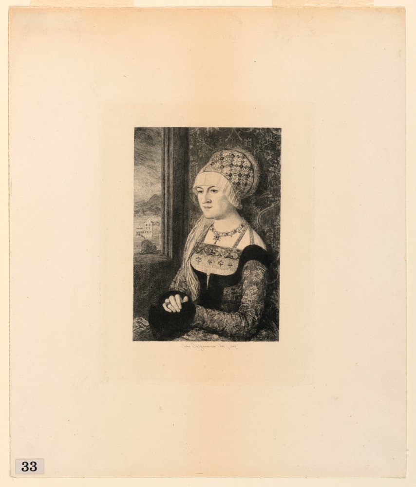 Portrait of a Young Woman by Jules Ferdinand Jacquemart