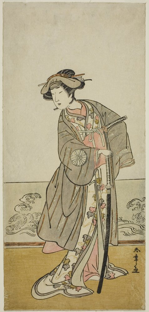 The Actor Nakamura Tomijuro I as Lady Hangaku in the Play Wada-gassen ...