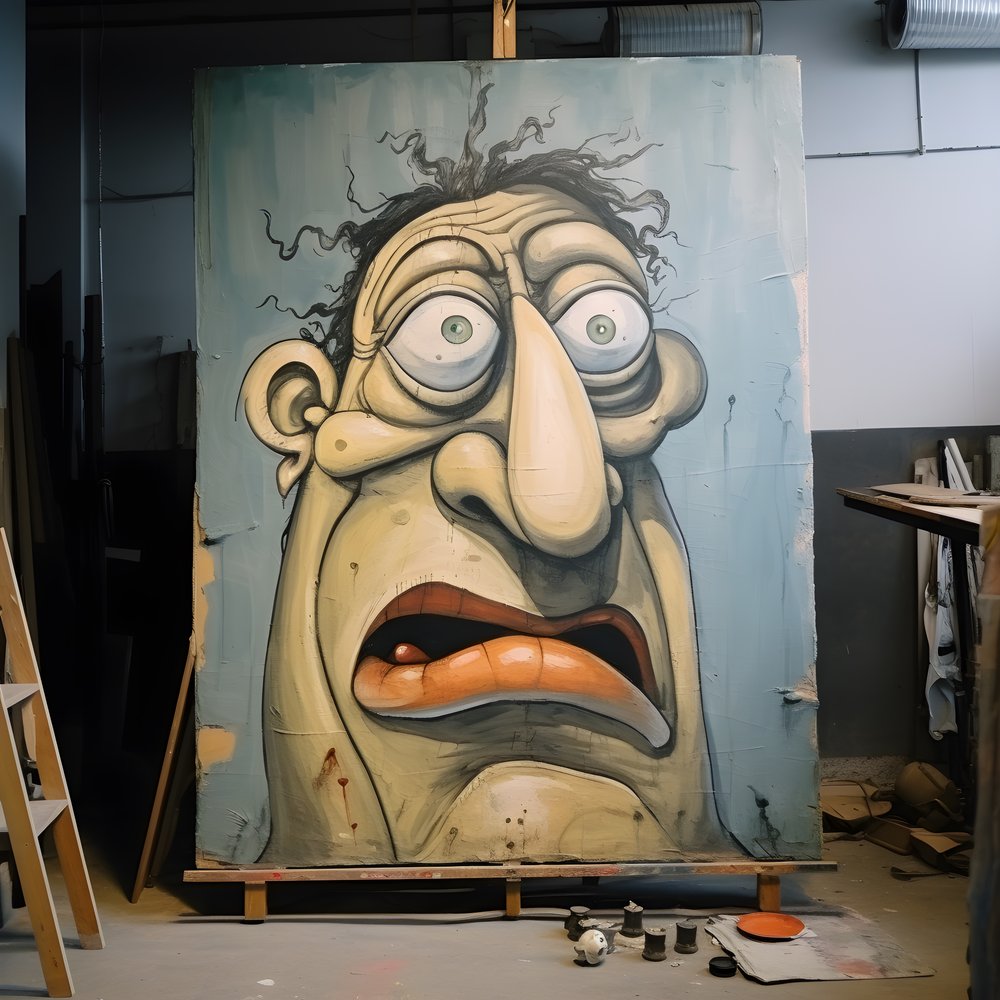 200 Years Old Giant Cute Ogre Face 1 by Kurt Heppke