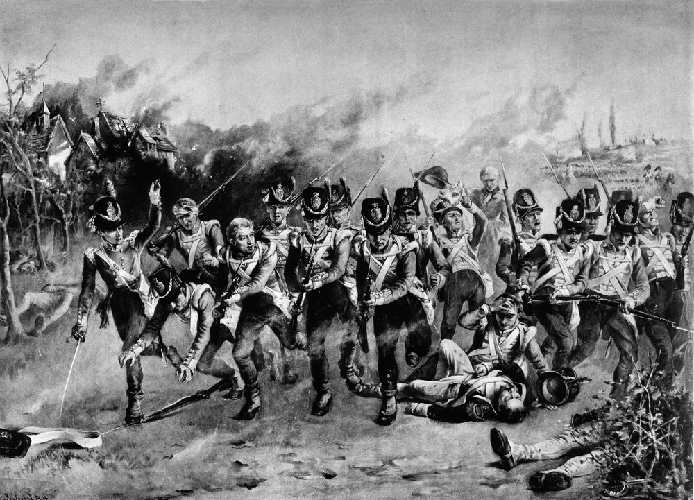 The Battle of Waterloo by Laslett John Pott: Fine art print