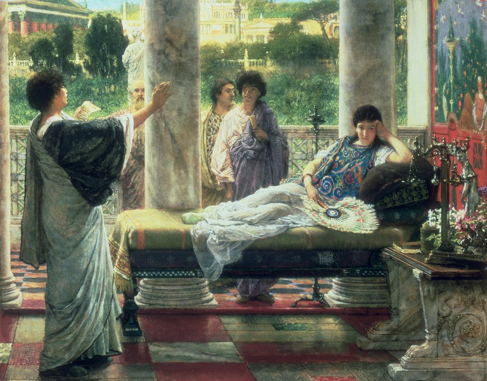 Catullus Reading his Poems at Lesbia's House