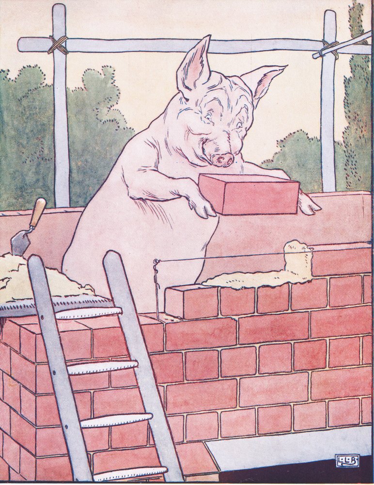 The Third Little Pig Built His House of Bricks
