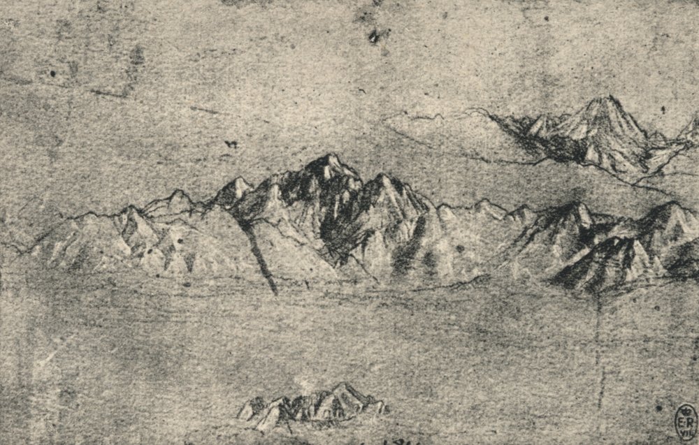 Study of Mountain Ranges by Leonardo da Vinci