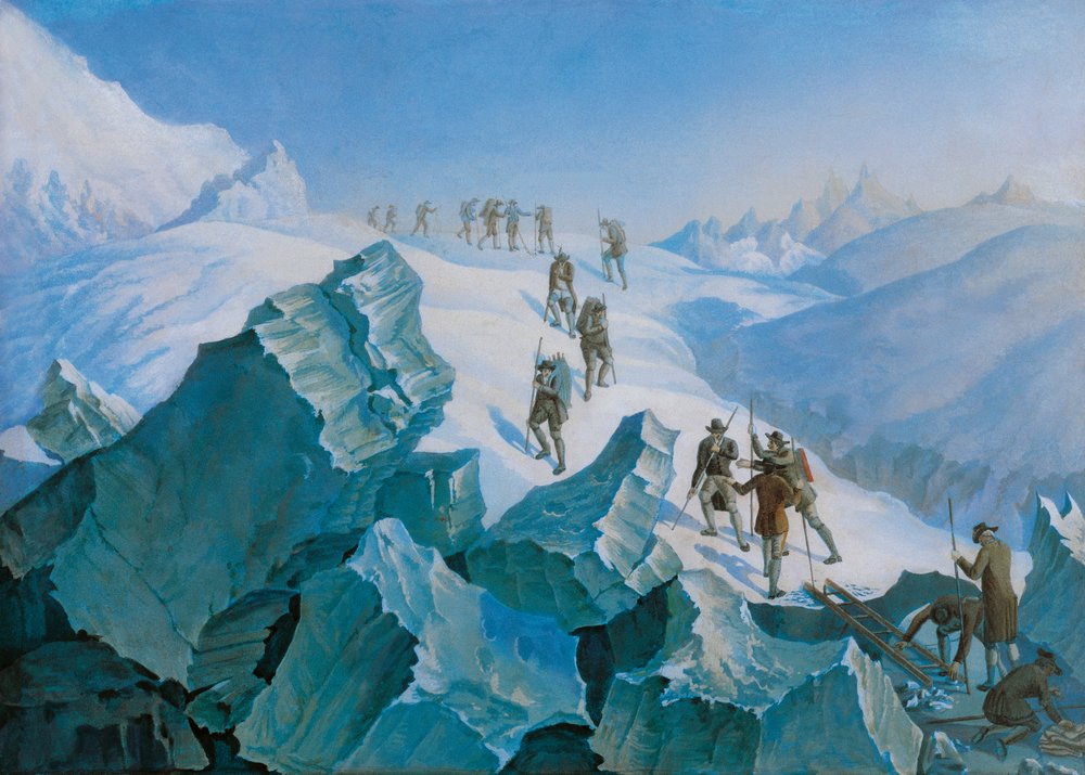 Horace-Benedict de Saussure's Expedition Returning from the Summit of ...