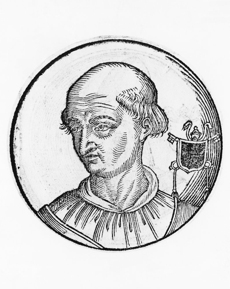 Portrait of Benedict IX (Theophylactus III of Tusculum, circa 1012 ...