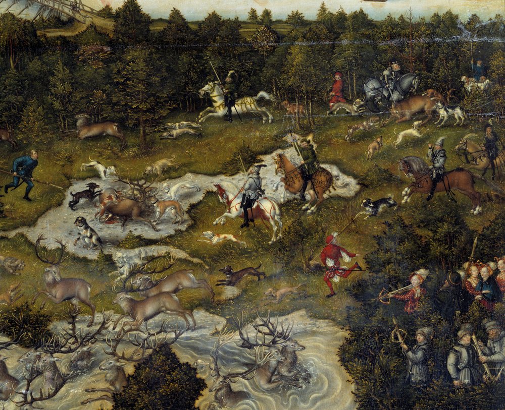 Hunting in honor of Charles V at Torgau Castle in Germany (Detail)