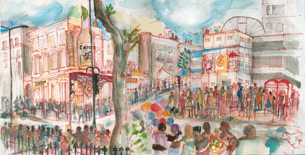 Carnival, Ladbroke Grove by Mary Kuper: Buy fine art print