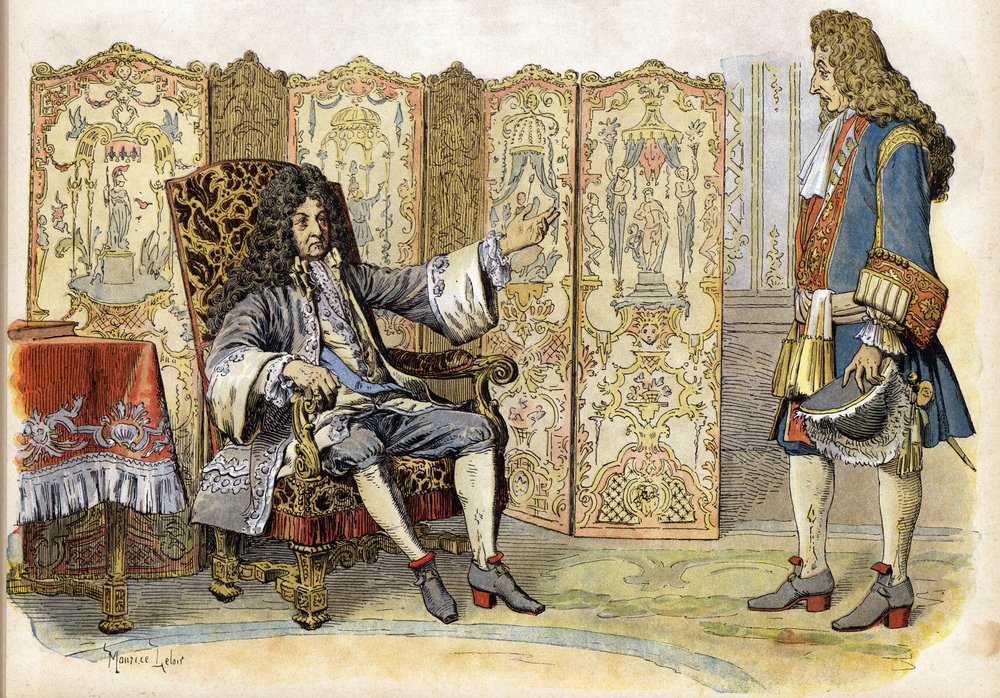 In 1712, Louis XIV called the Sun King by Maurice Leloir