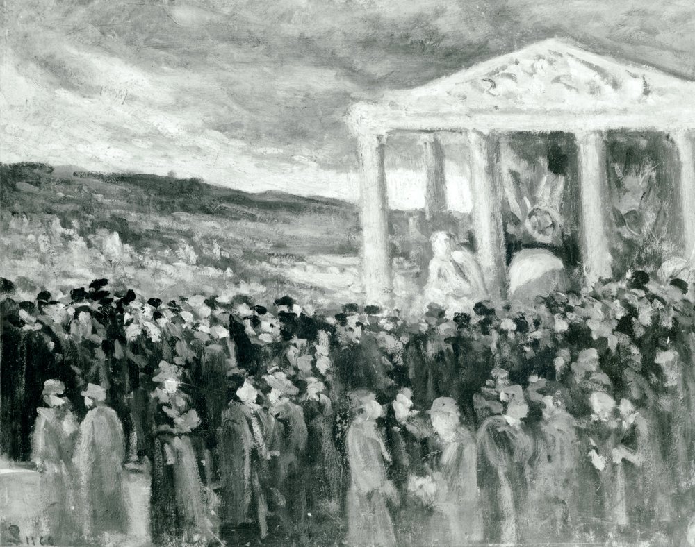 Burial of Auguste Rodin at the Villa des Brillants