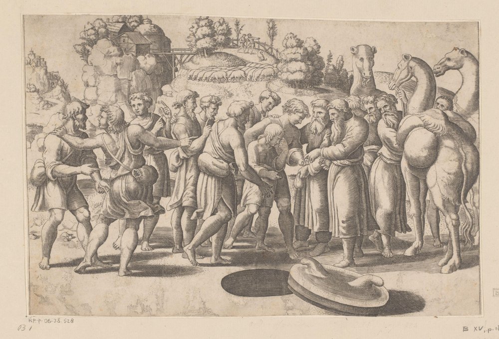 Joseph Sold by His Brothers by Meester van de Dobbelsteen