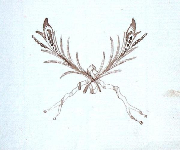 Drawing from Michael Faraday's Scrapbook by Michael Faraday