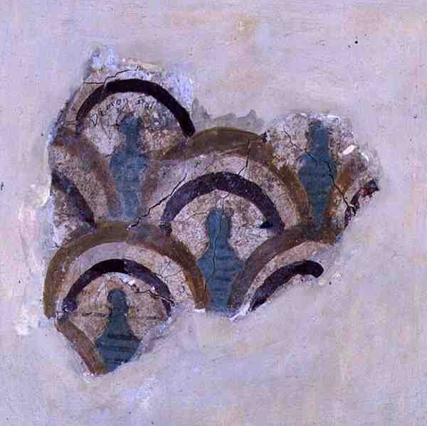 Spiral band and flowers from Knossos, Crete by Minoan