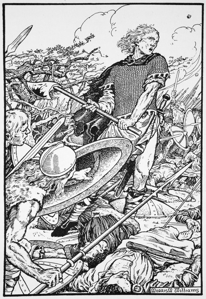 Alfred the Great at the Battle of Ashdown, 871