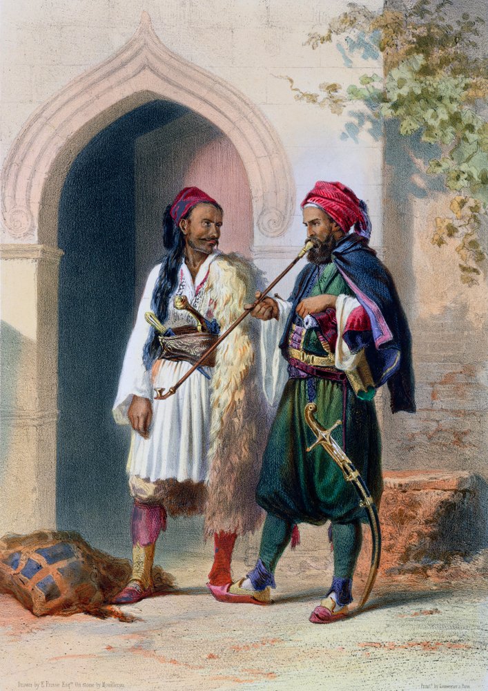 Arnaout and Osmanli Soldiers in Alexandria, Egypt